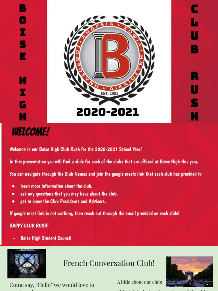 CLUB RUSH 2020-2021 Offical Slides | PDF | Business