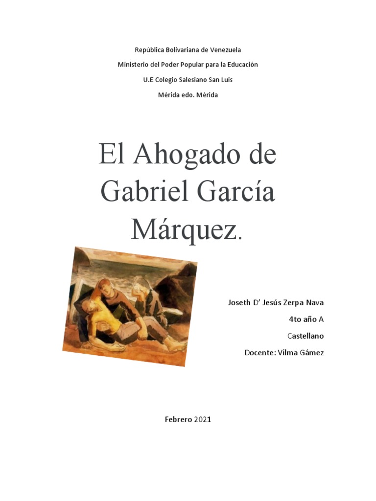 El Ahogado Mas Hermoso Del Mundo | PDF | Gabriel García Márquez | Belleza