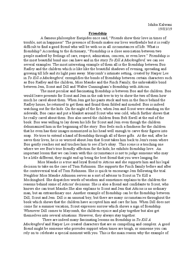 Expository Essay TKAM | PDF | To Kill A Mockingbird