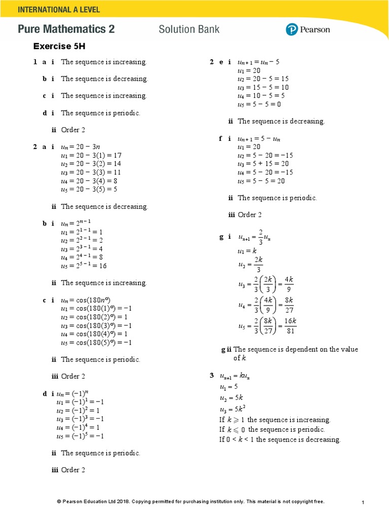 Ial Maths Pure 2 Ex5h | PDF | Rna Splicing | Rna