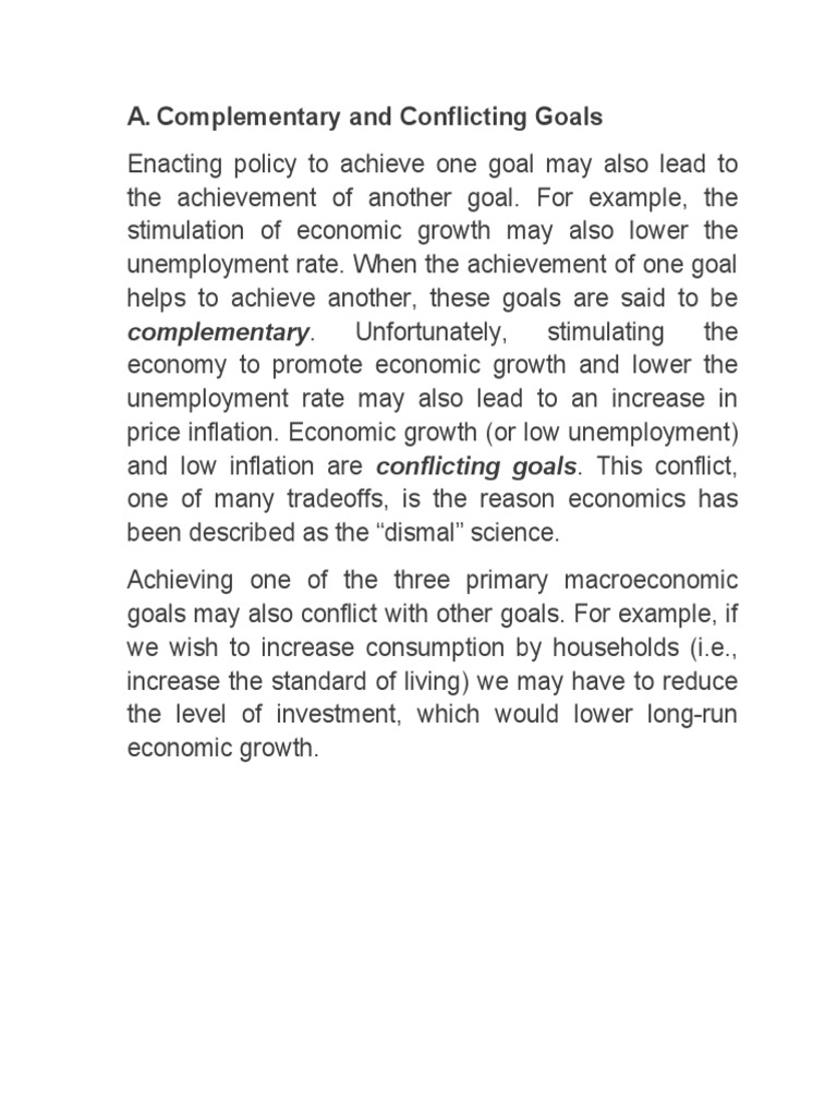 Complementary vs. Conflicting Goals | PDF | Finance & Money Management ...