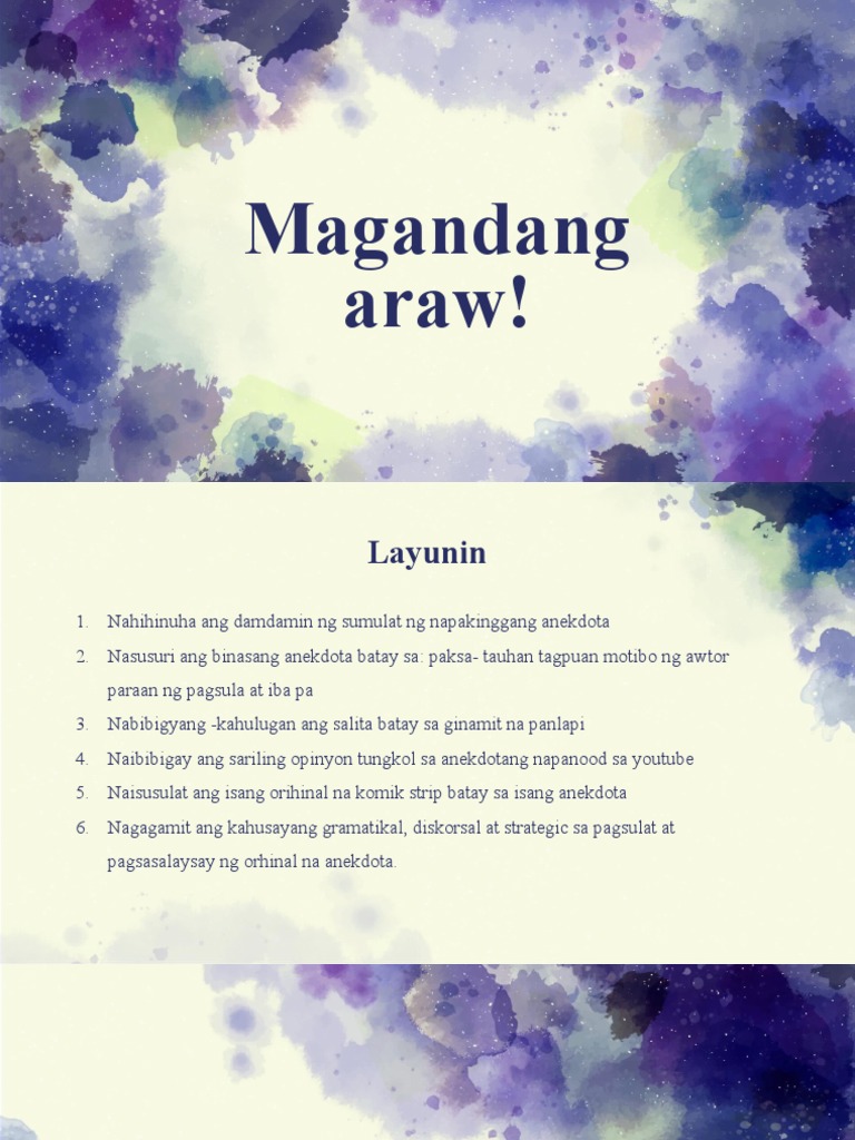 Filipino 10 - Aralin 2 | PDF