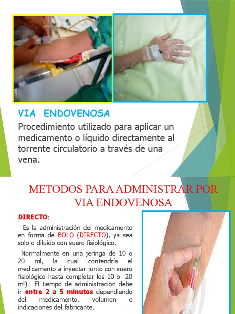 8 Via Endovenosa | PDF | Terapia intravenosa | Medicamentos con receta