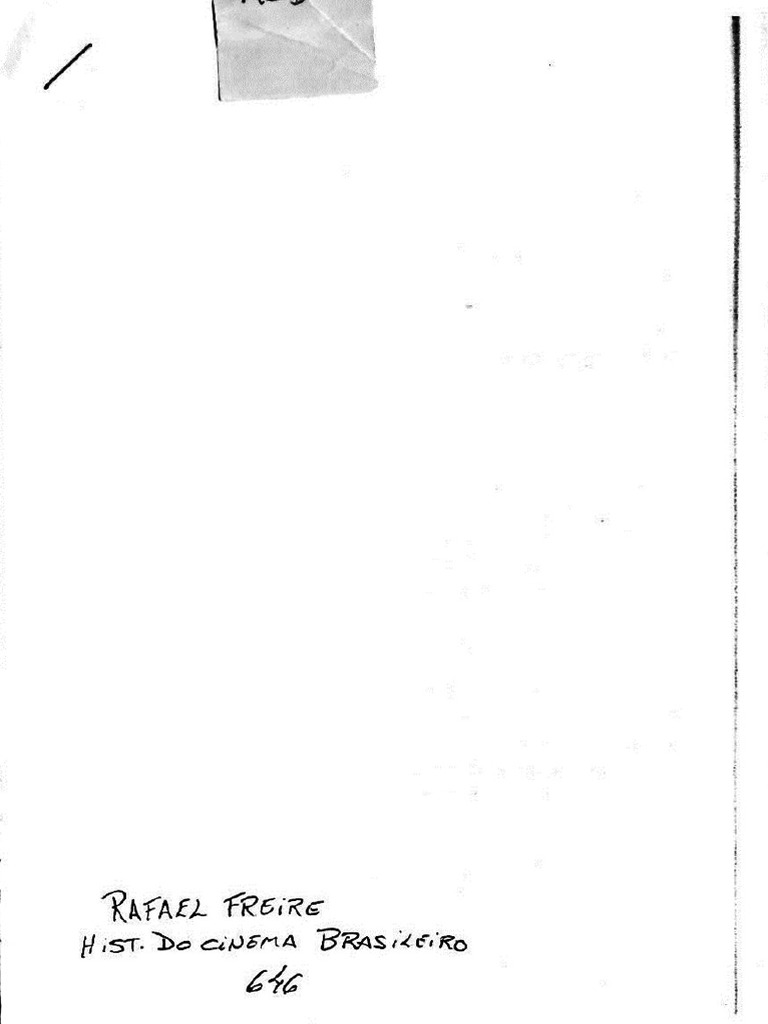 BERNARDET, Jean-Claude. Historiografia Clássica Do Cinema Brasileiro. | PDF
