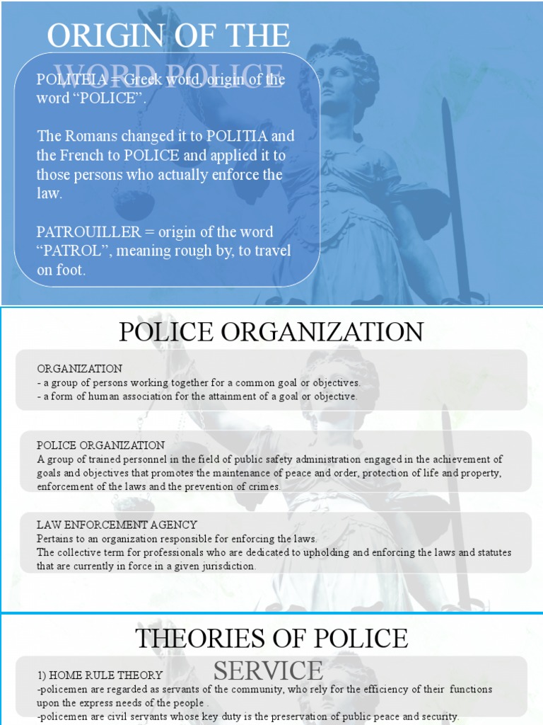 Origin of The Word Police | PDF | Police | Crime & Violence