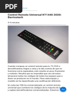 Códigos y configuración del ISEL X-59S | PDF | Control remoto | Programación de computadoras