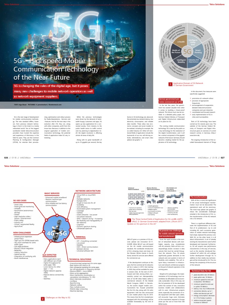5G - Highspeed Mobile Communication Technology of The Near Future | PDF ...