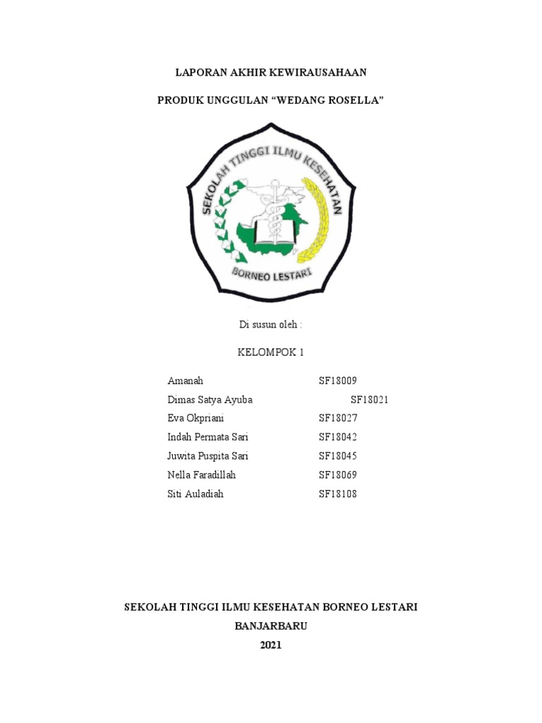 Laporan Akhir Produk Unggulan 4C | PDF | Memasak, Makanan, & Anggur ...