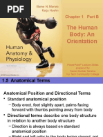 Chapter 1 - Anaphy | PDF | Anatomical Terms Of Location | Human Body