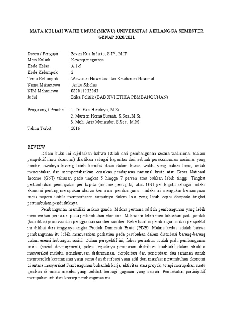 Tugas Review Buku | PDF