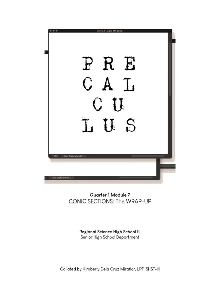 Precalculus Module 7 | PDF | Ellipse | Geometric Objects