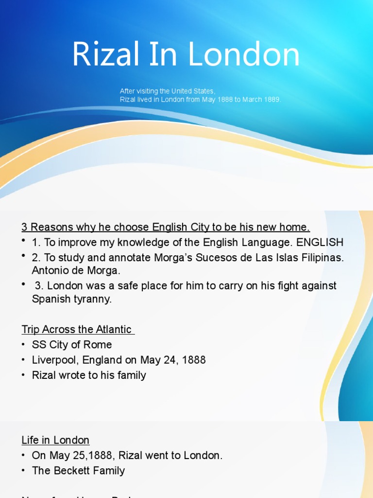 Rizal's London Sojourn | PDF