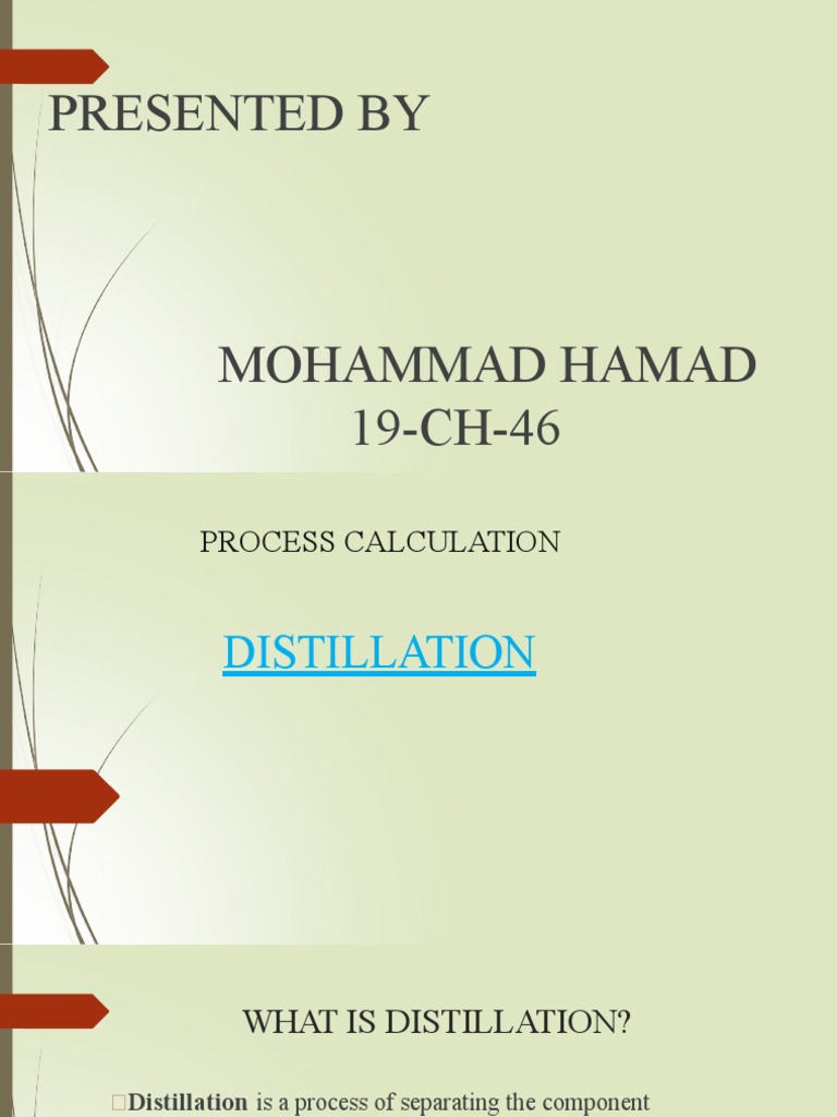Distillation Process Overview and Applications | PDF | Distillation ...