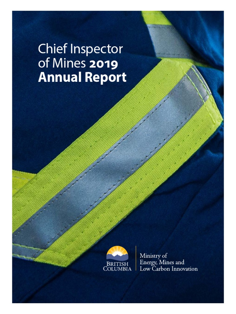 Chief Inspector of Mines 2019: Annual Report | PDF | Occupational ...