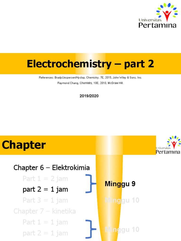 Chapter6-Electrochemistry (Part 2) | PDF | Rechargeable Battery | Redox