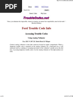 Ford OBD1 Codes and Procedure | PDF | Fuel Injection | Throttle