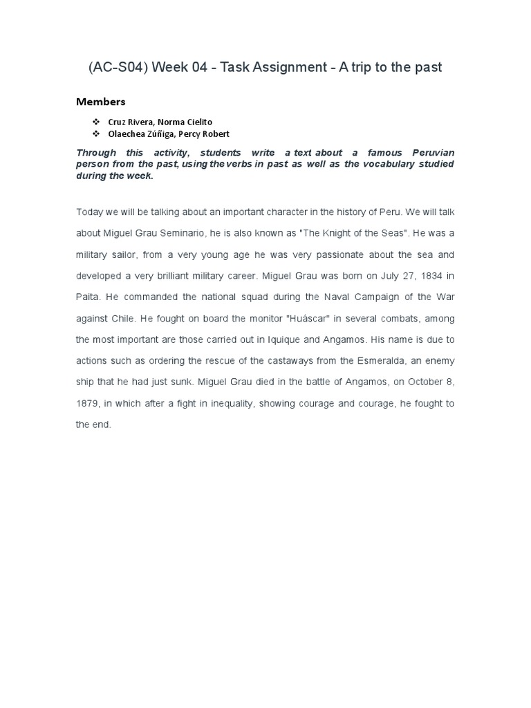 (AC-S04) Week 04 - Task Assignment - A Trip To The Past | PDF