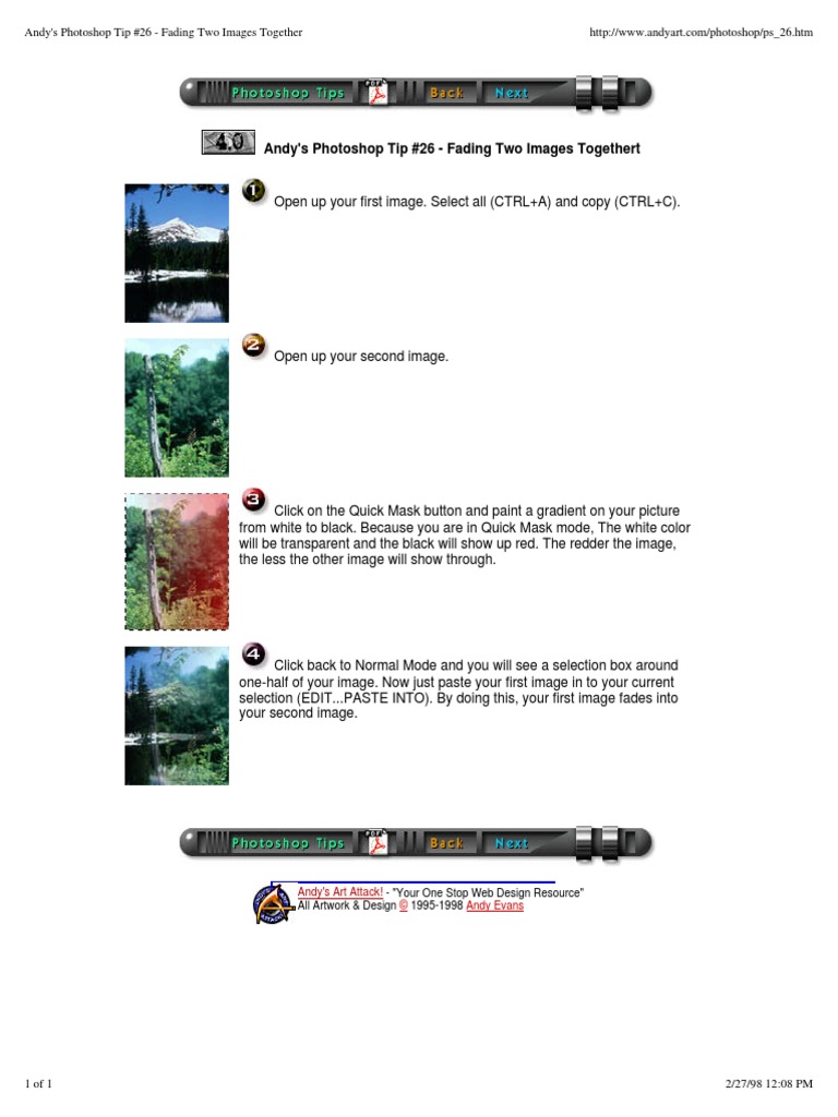 #26 - Fading Two Images Together | PDF