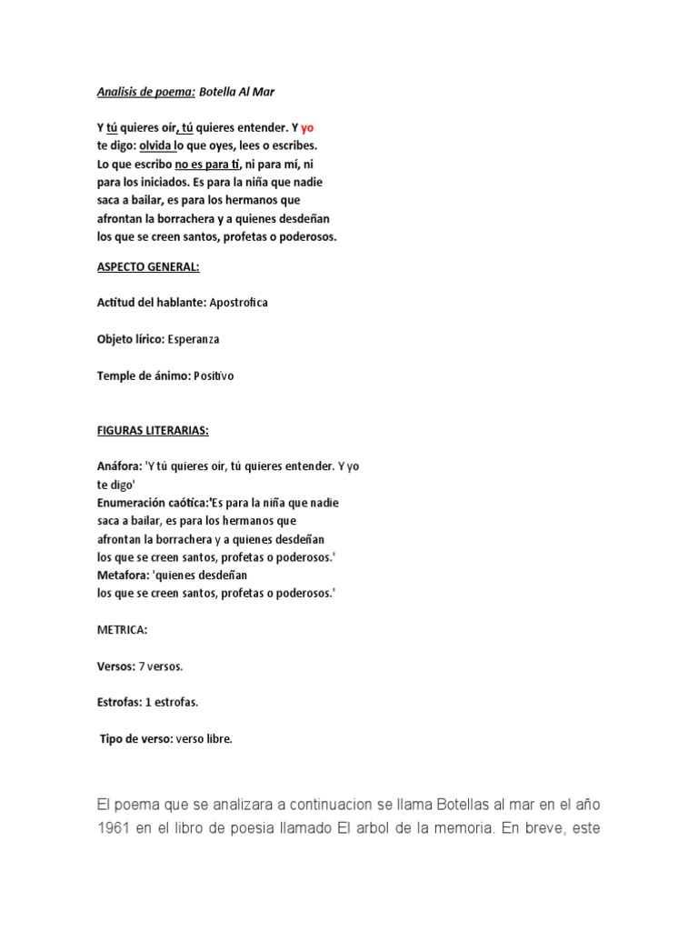 Analisis de Poemas | PDF | Poesía | Belleza