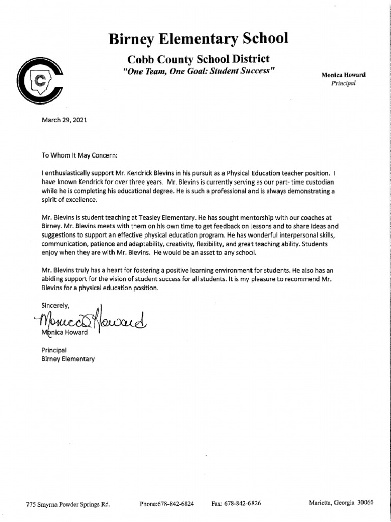 Blevins Letter | PDF