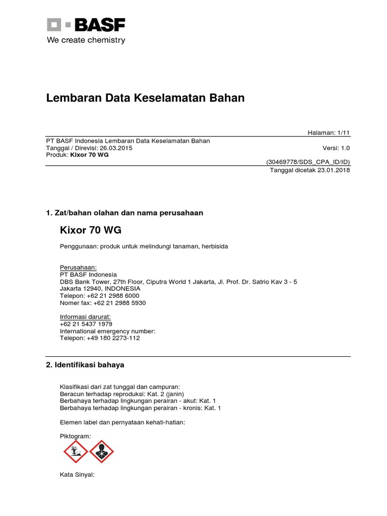 Kixor 70 WG - PRD 30469778 | PDF