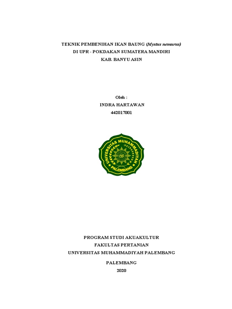 Teknik Pembenihan Ikan Baung | PDF