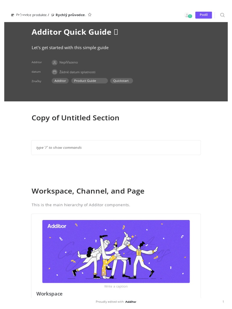Additor Quick Guide: Copy of Untitled Section | PDF | Button (Computing) | World Wide Web