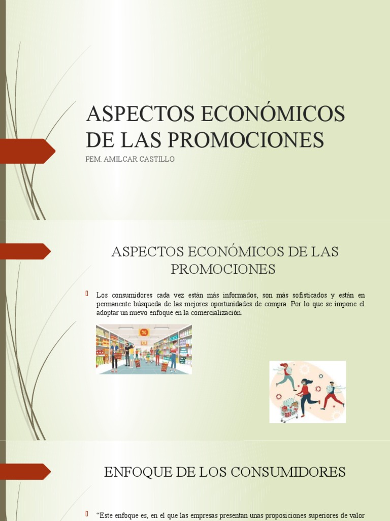 Aspectos Económicos de Las Promociones | PDF | Producto (Negocio ...