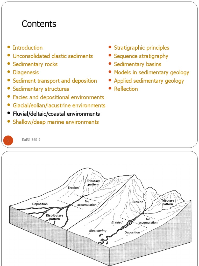 09 Fluvial Deltaic Coastal Environment | PDF | River Delta | River