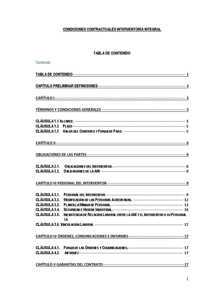 ANEXO 4 Condiciones Contractuales | PDF | Contabilidad | Auditoría