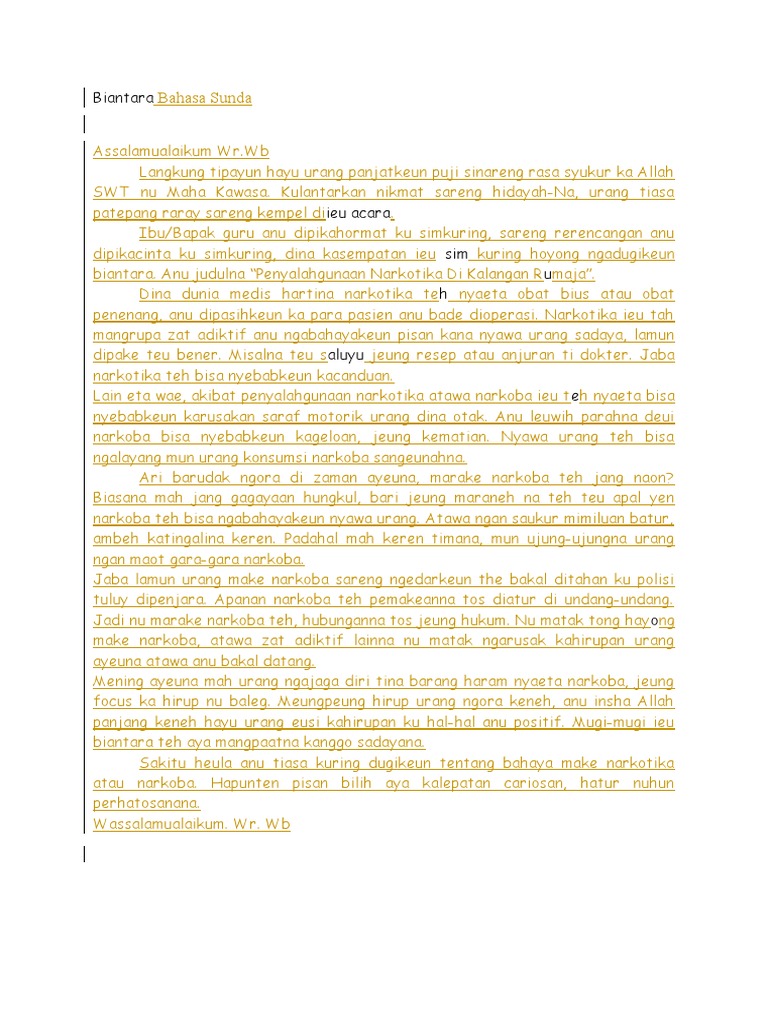 Conto Biantara Bahasa Sunda Pdf