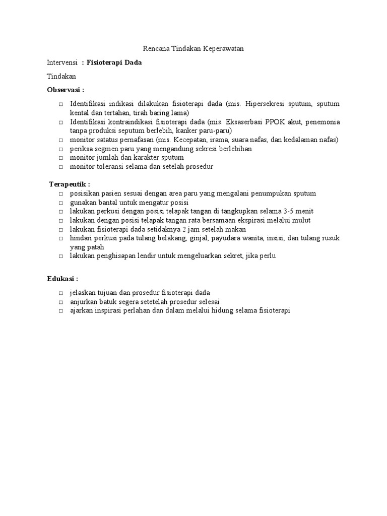 Fisioterapi Dada | PDF