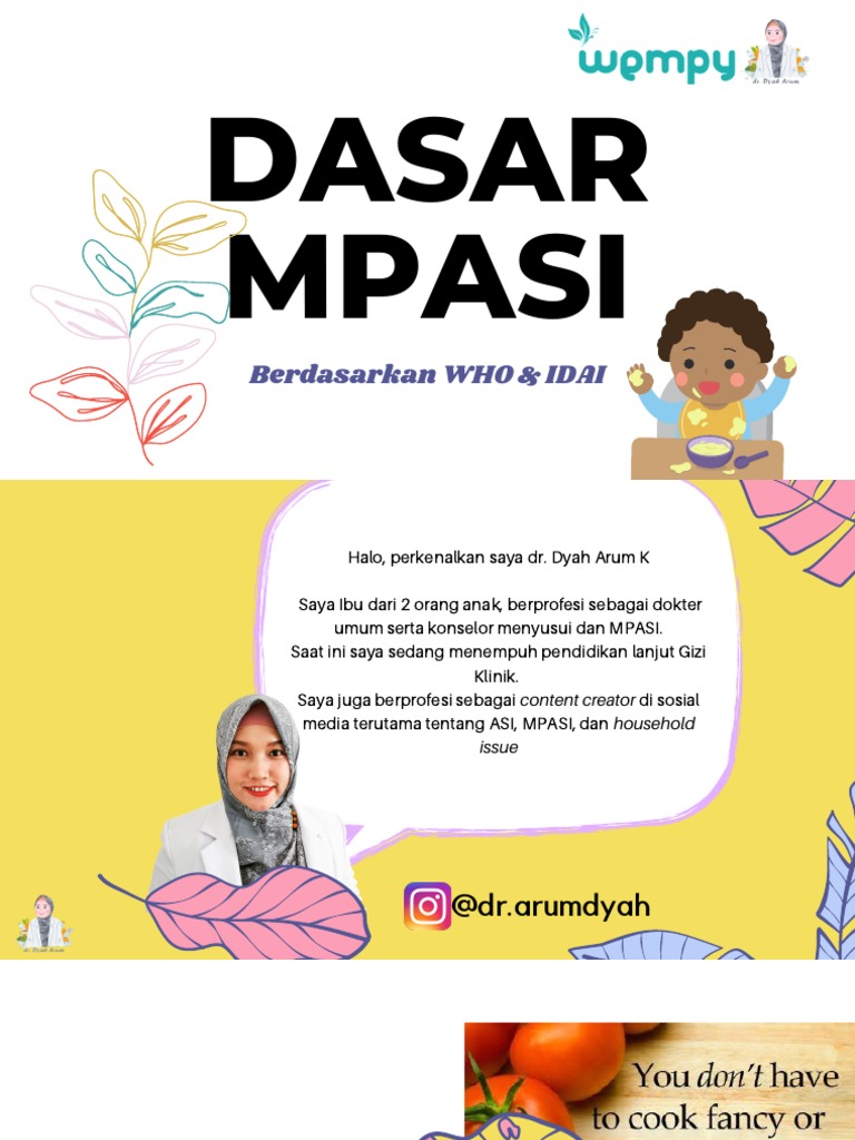 Day 1 - Dasar MPASI | PDF