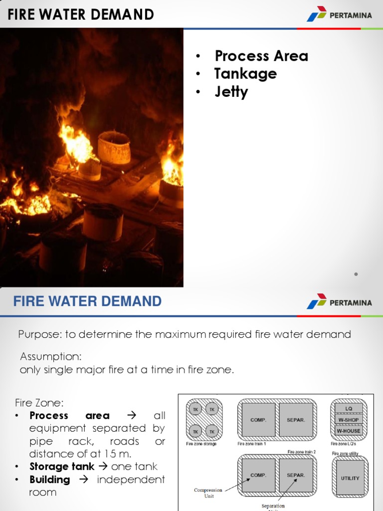 Fire Water Demand Calculation | PDF | Pump | Valve