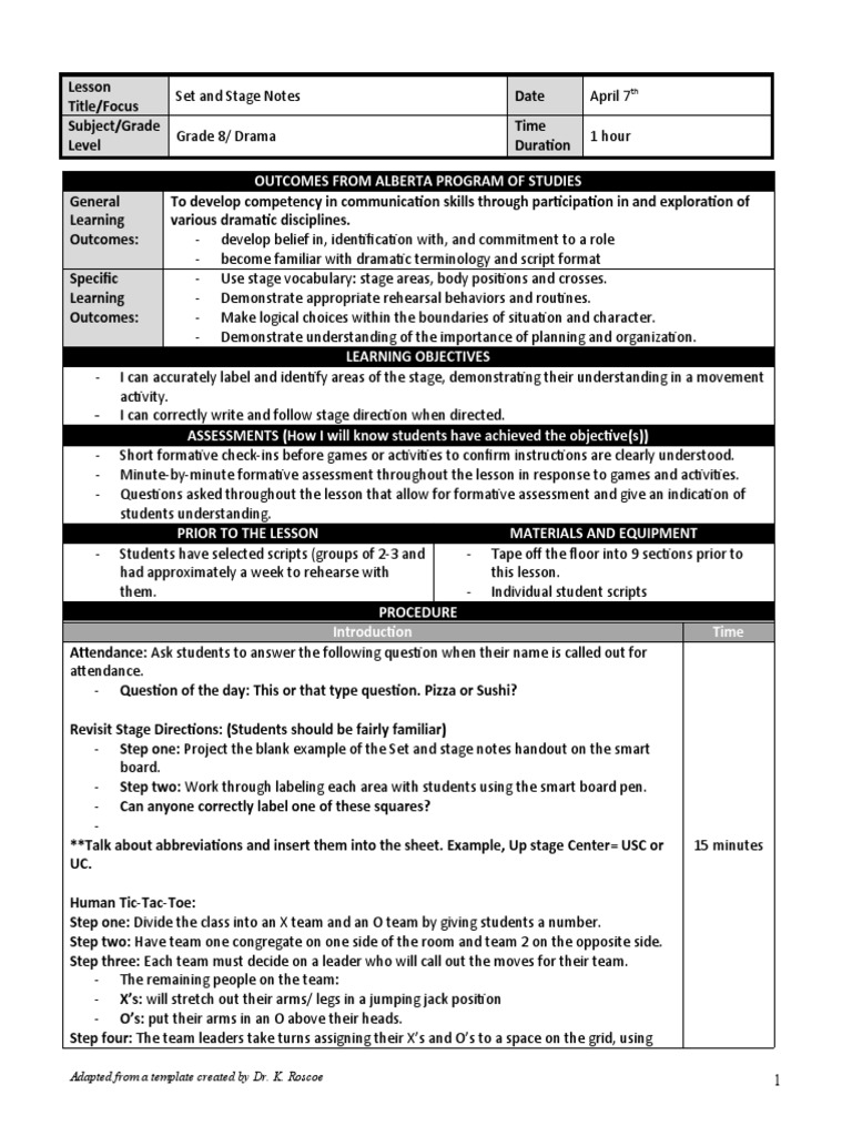 Lesson Plan April 7th Grade 8 | PDF | Educational Assessment | Question