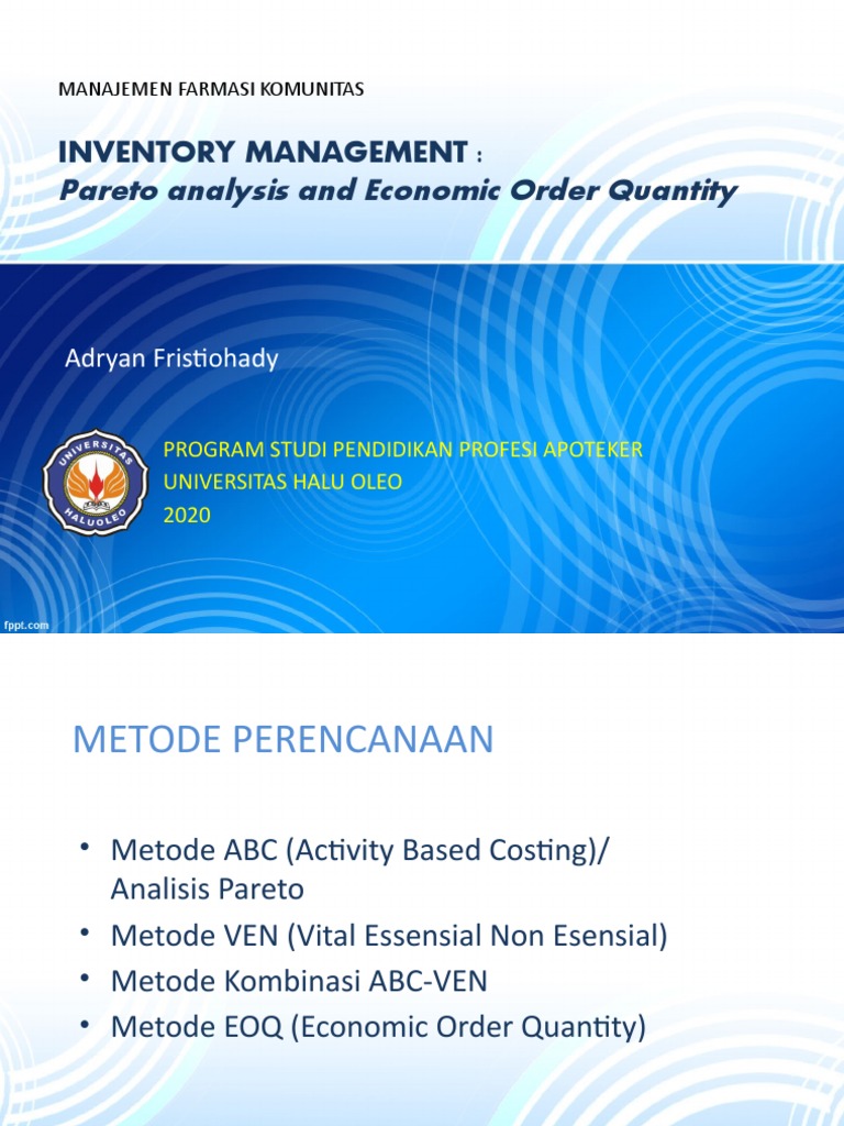 Analisis ABC-VEN dalam Manajemen Obat | PDF