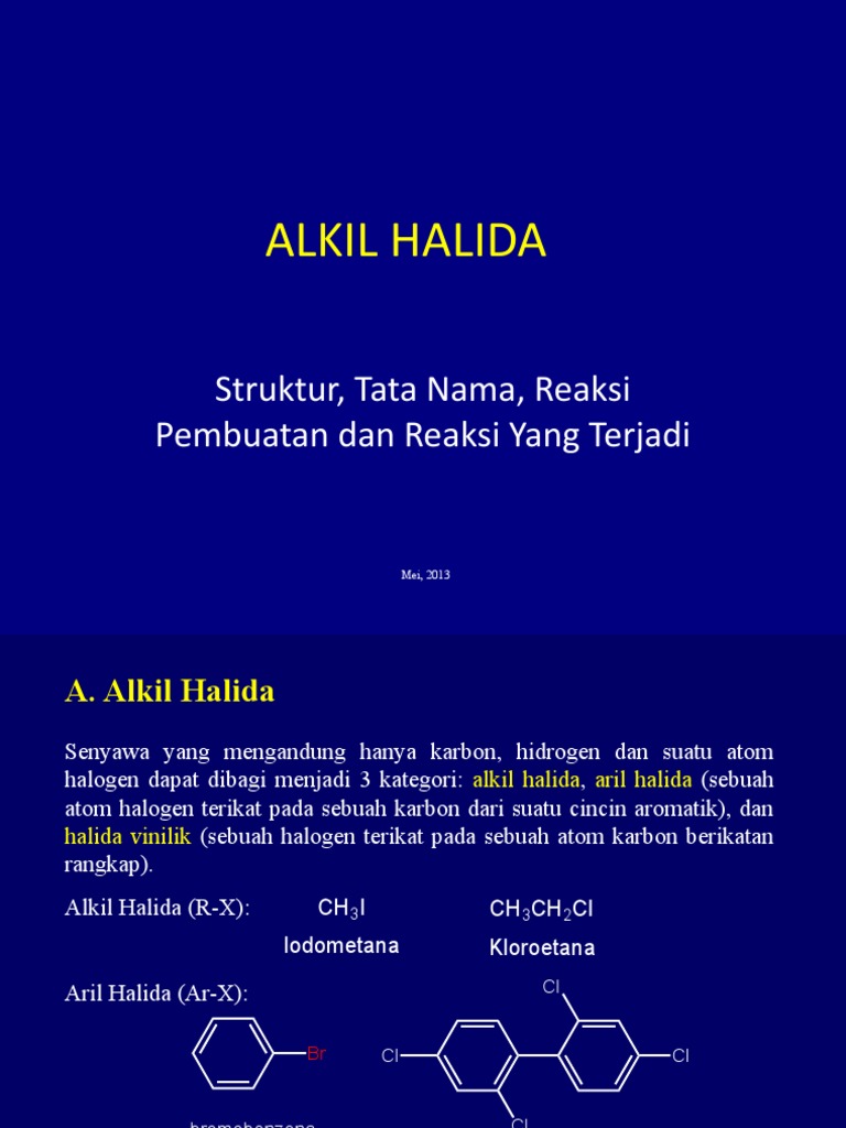 Alkil Halida OK | PDF | Sains & Matematika
