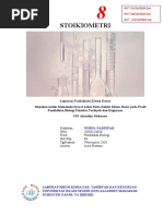 Jurnal Praktikum Stoikiometri | PDF