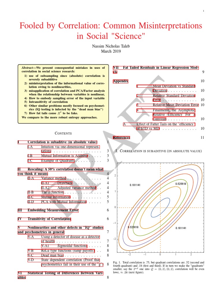 Fooled by Correlation Common Misinterpre | PDF | Normal Distribution ...