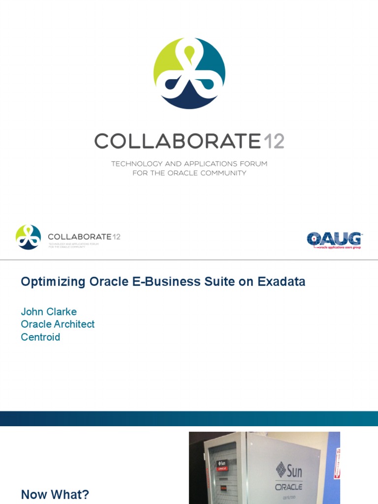 Optimizing Oracle Ebs On Exadata | PDF | Database Index | Cache (Computing)