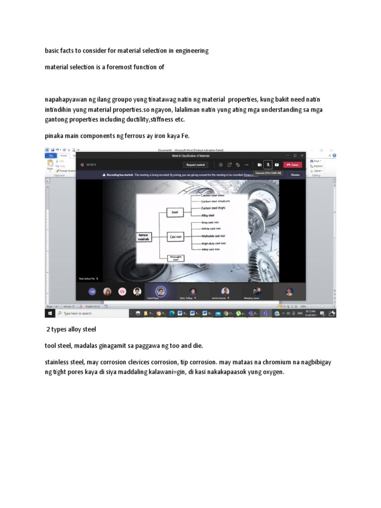 Basic Facts To Consider For Material Selection in Engineering | PDF ...