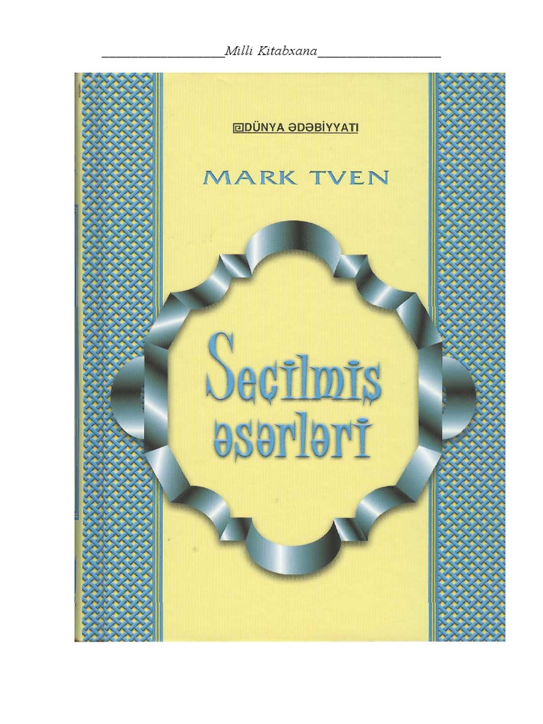 Seçilmiş Əsərləri - Mark Tven | PDF