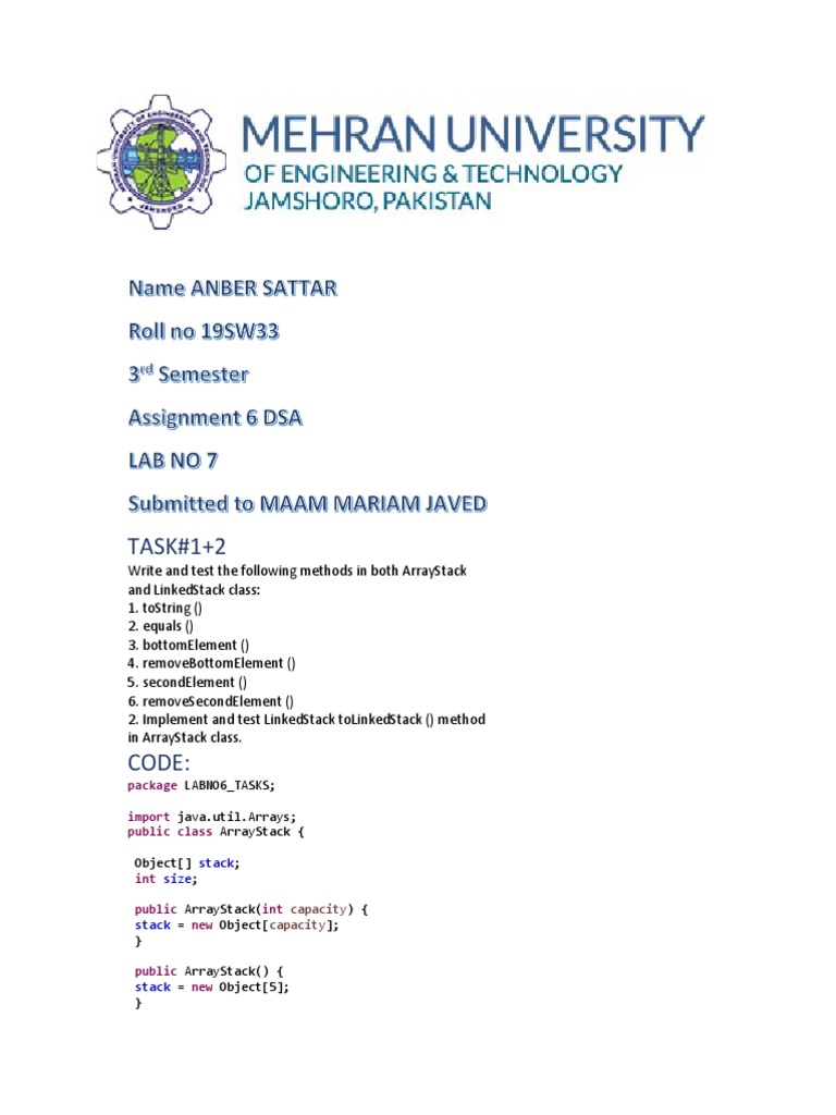 TASK#1+2: Package Import Public Class | PDF | Software Development ...