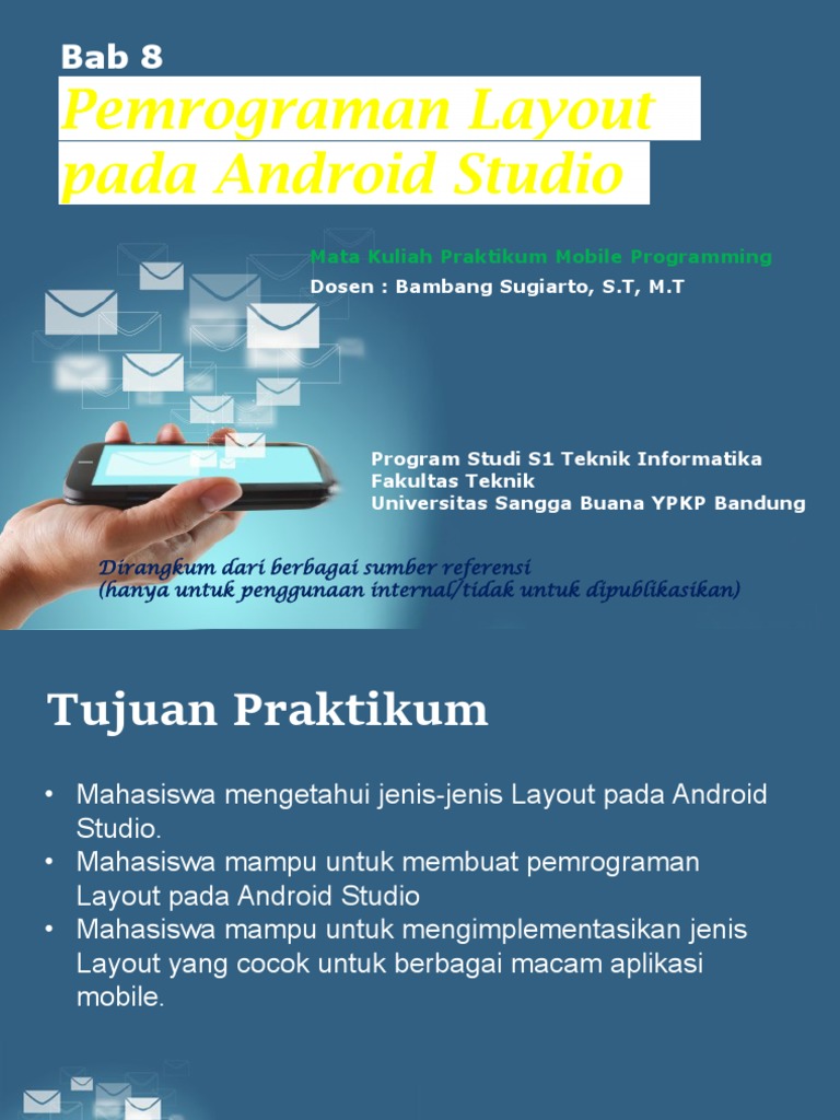 Bab 8 - Pemrograman Layout Pada Android Studio | PDF