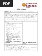 Activity Sheets Sa Pagbasa at Pagsusuri | PDF