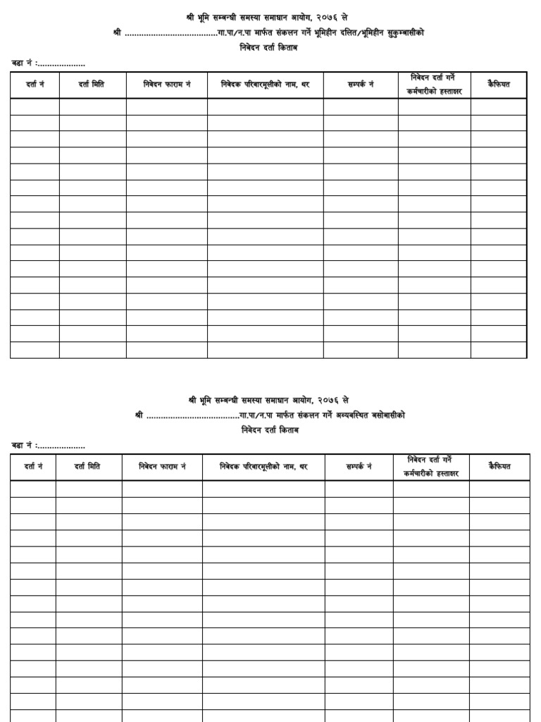 Nibedan Darta Kitab | PDF