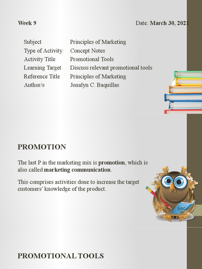 Promotional Tools | PDF | Public Relations | Advertising