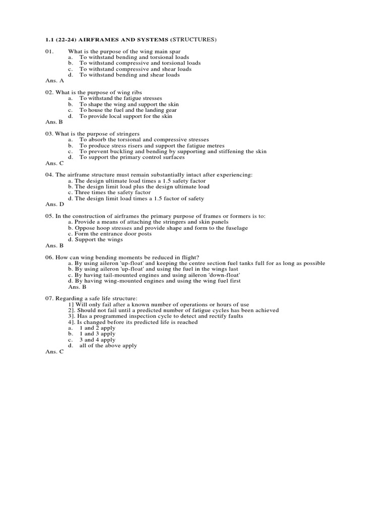 2 - ATPL Questions AGK1 - Aiframe - Systems | PDF | Actuator | Pump