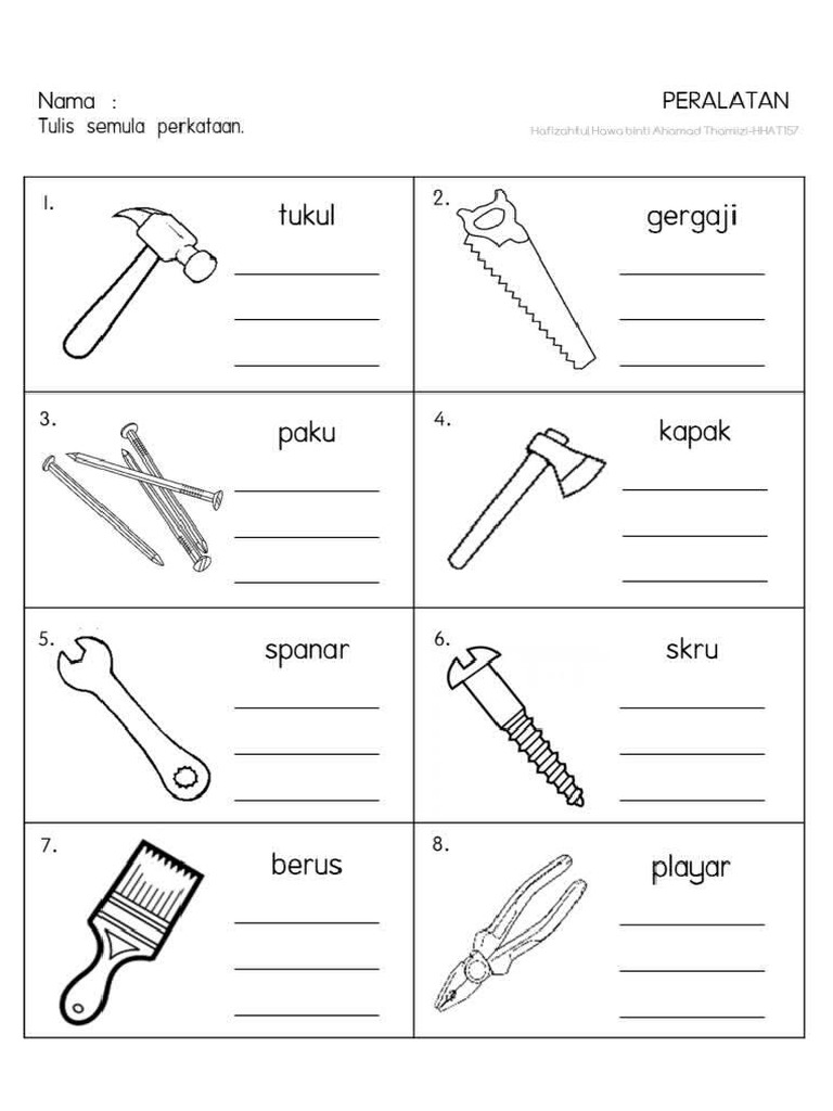 Alat Bertukang - Prasekolah | PDF