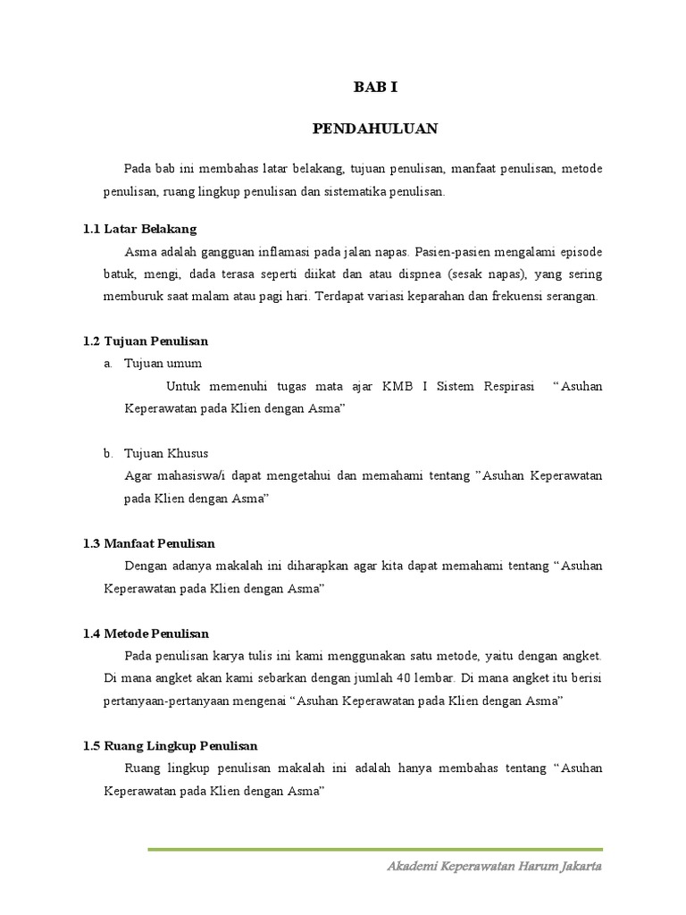 Askep - Asma KMB 2 | PDF